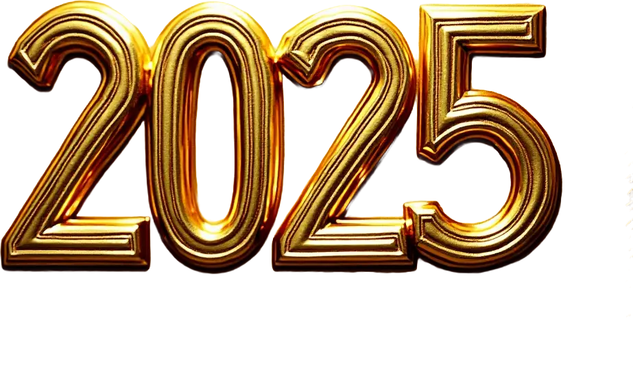 Golden Year 2025-FreePngZone