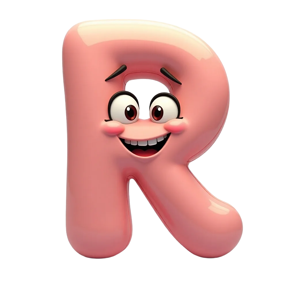 Happy Letter R-FreePngZone