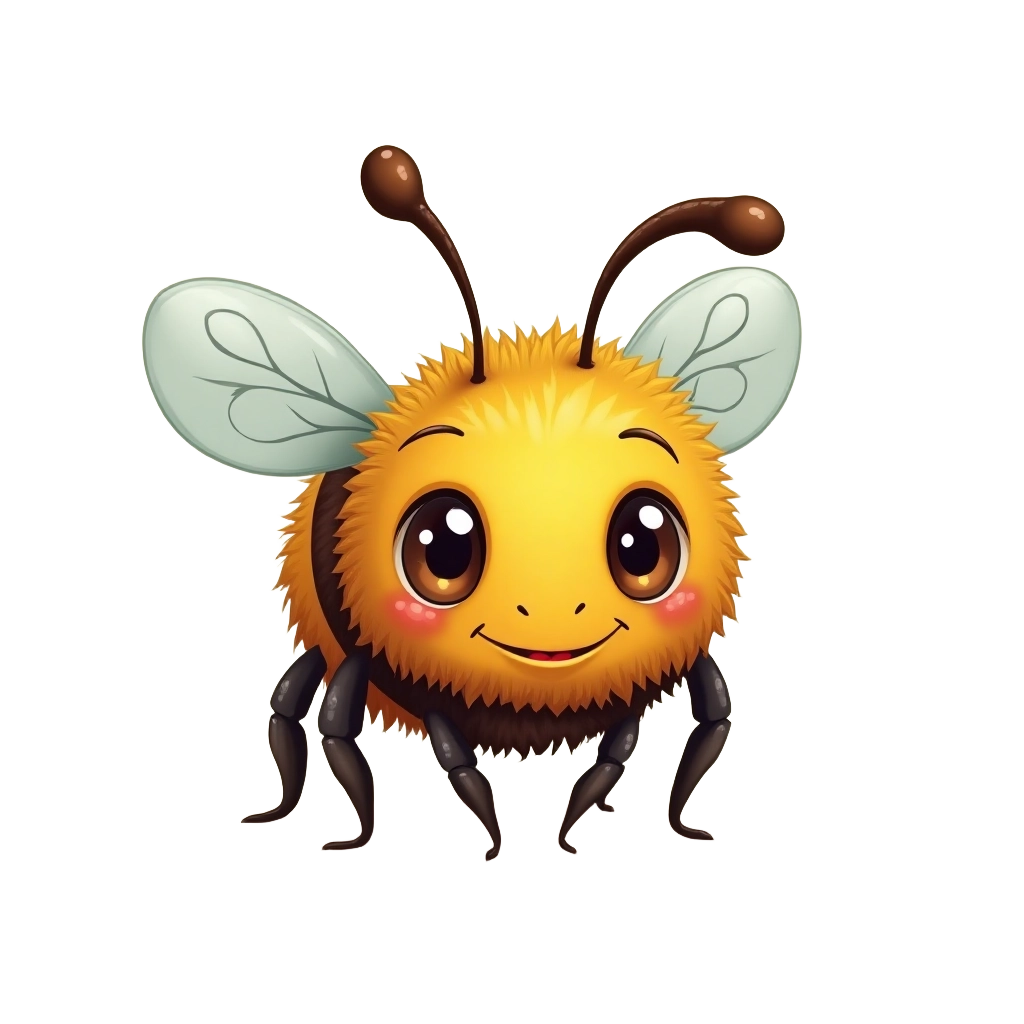 Cute Cartoon Bee-FreePngZone