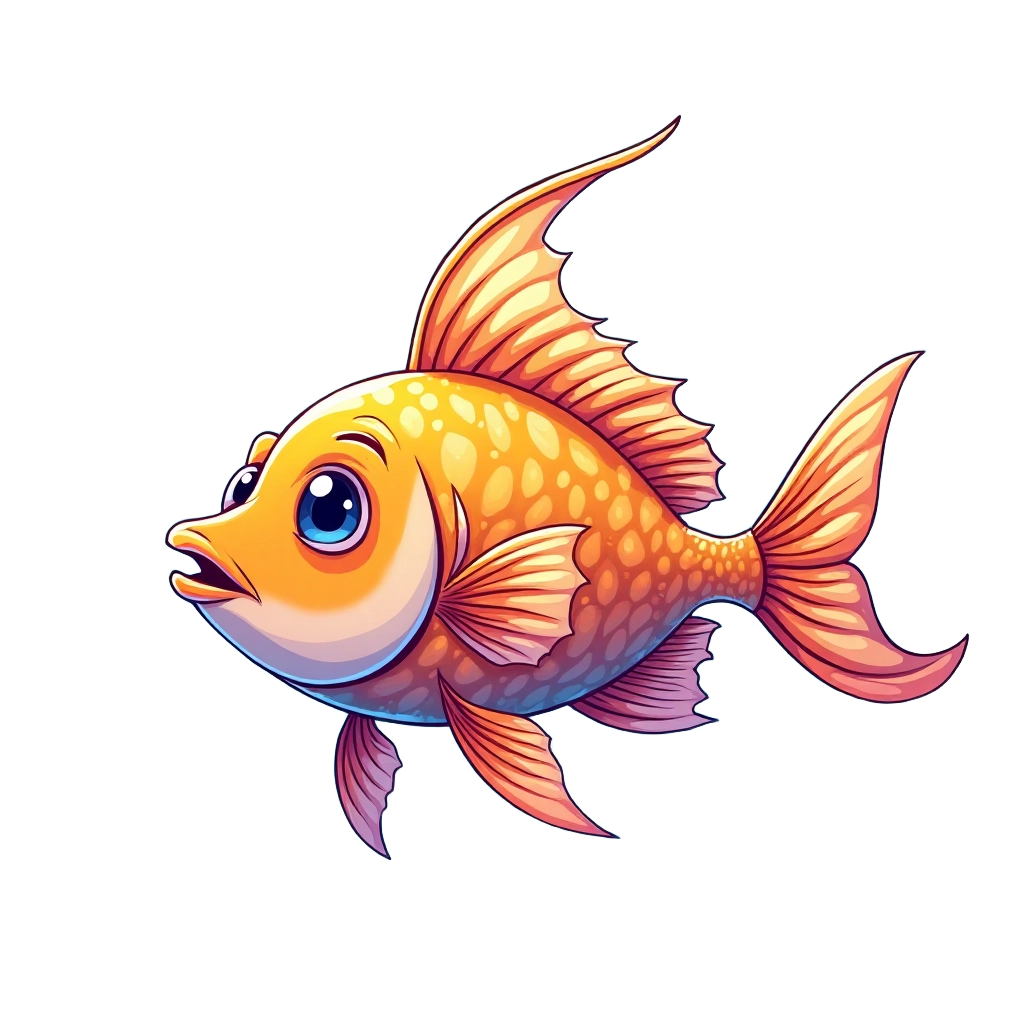 Free Cartoon Fish PNGs | Transparent Funny Fish Images