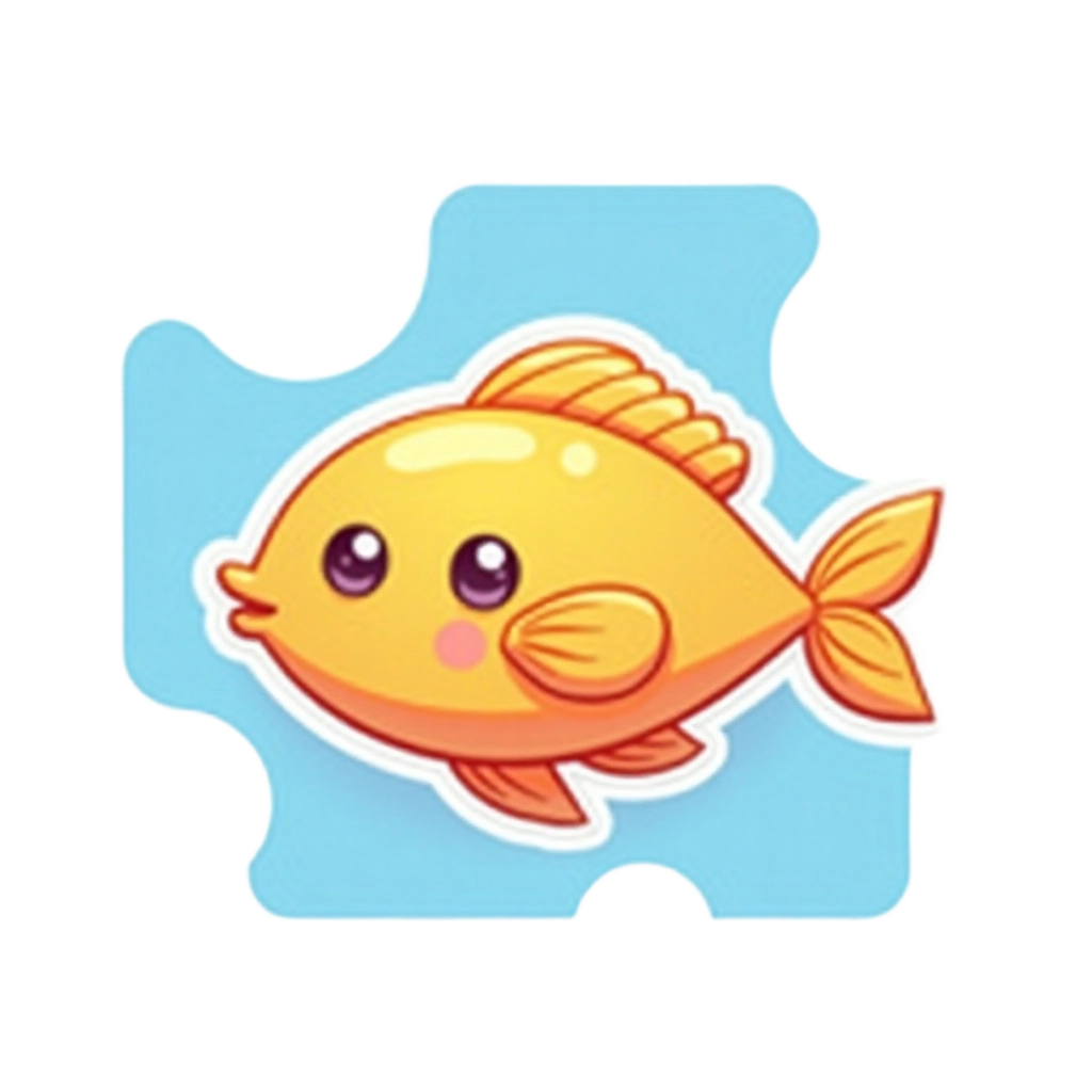 Cute Fish Puzzle Piece-FreePngZone