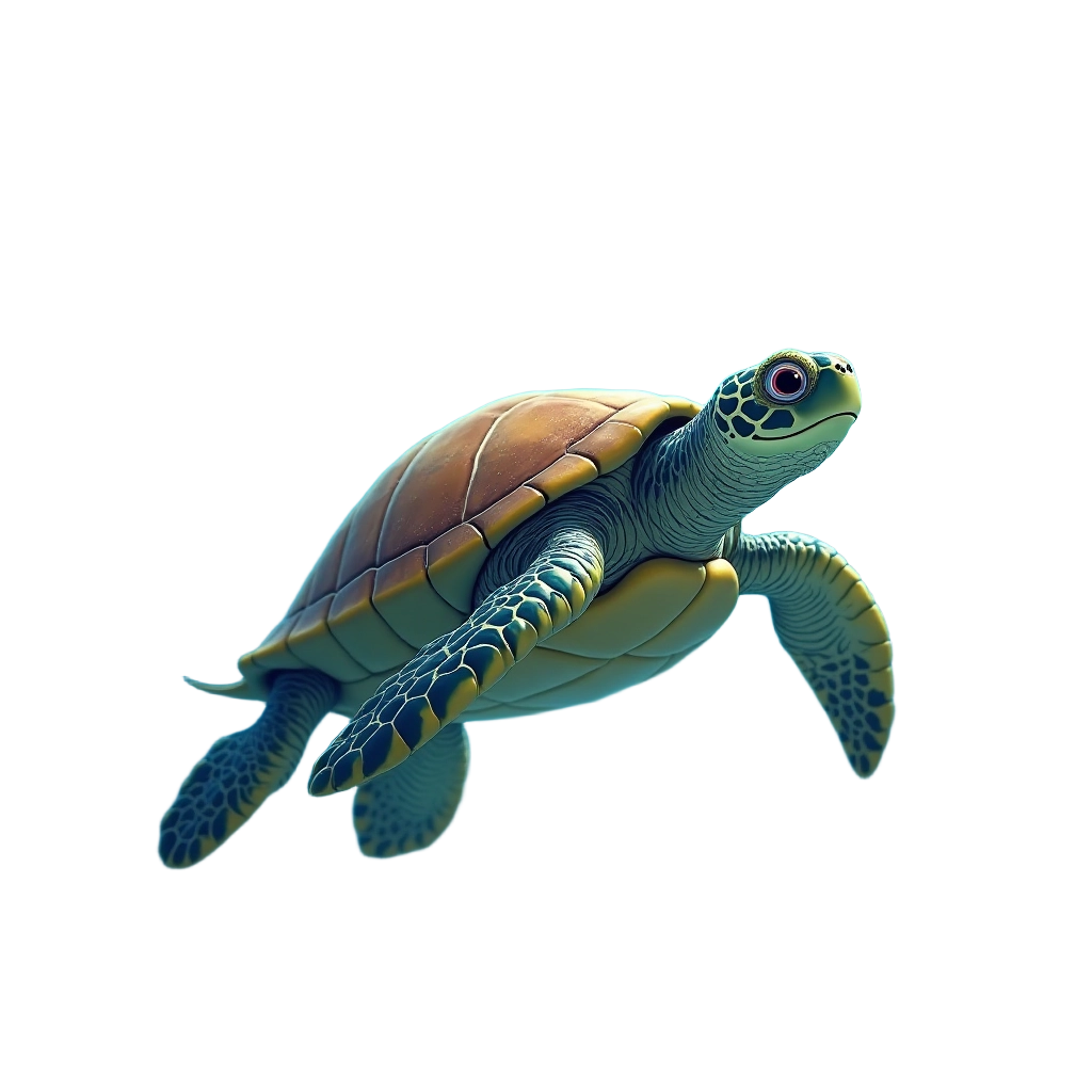 Sea Turtle in Motion-FreePngZone