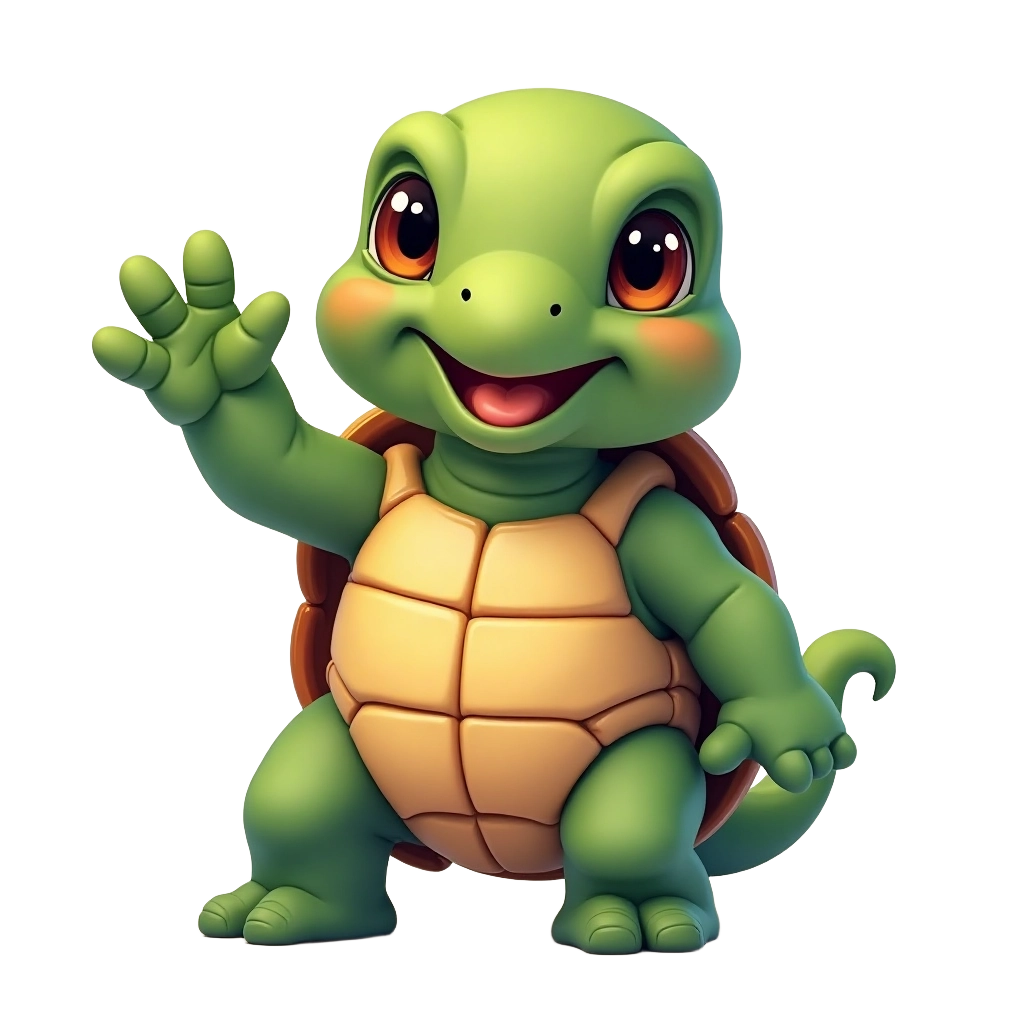 Happy Turtle Greeting-FreePngZone