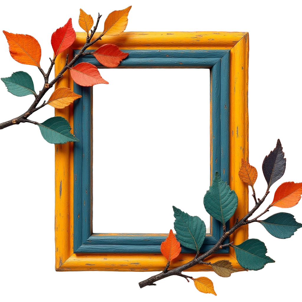 Autumn Leaves Frame-FreePngZone
