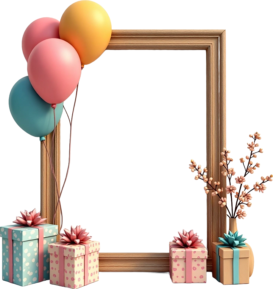 Festive Celebration Frame-FreePngZone