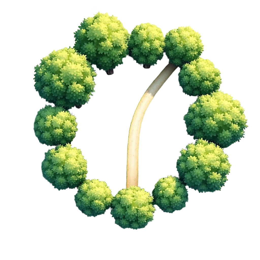 Circular Path in a Garden-FreePngZone