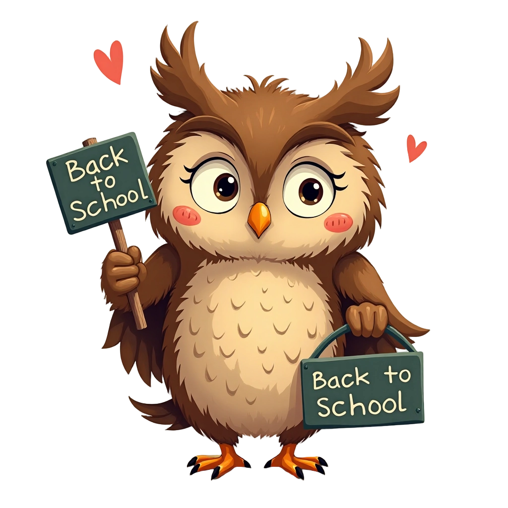 Welcome Back to School Owl-FreePngZone